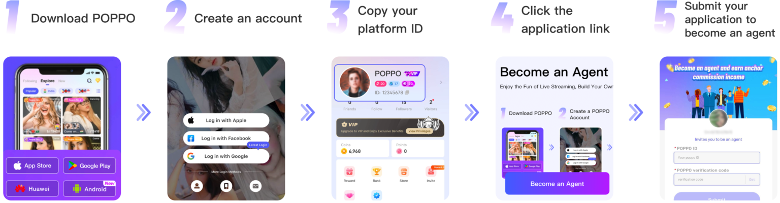 Become Agency Poppo Live - Poppo Live Agency